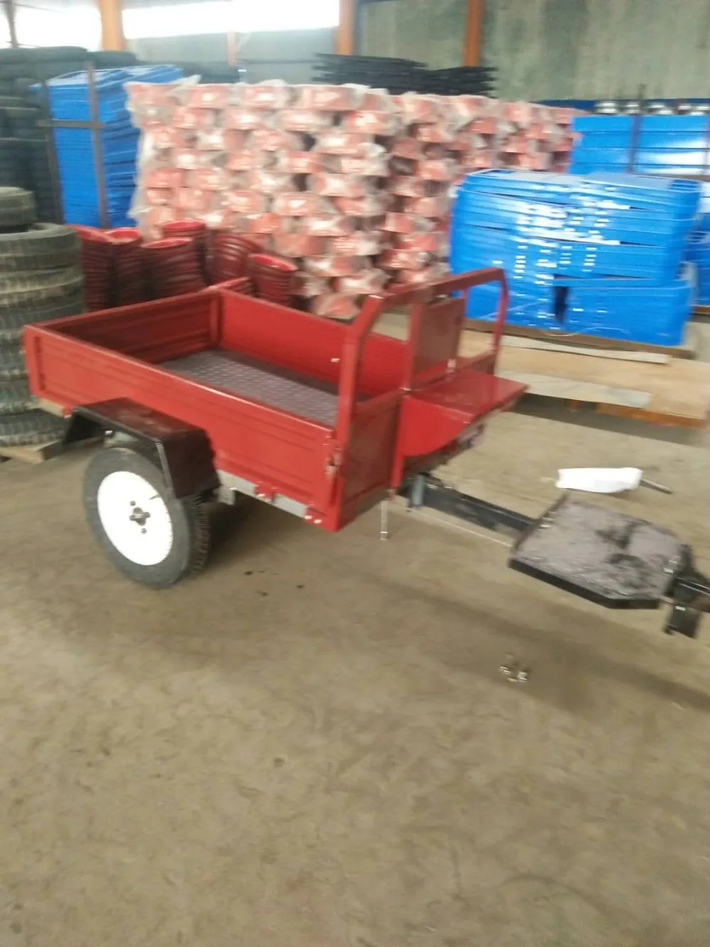 Mini Agriculture Hand Walking Tractor Trailer - High Productivity