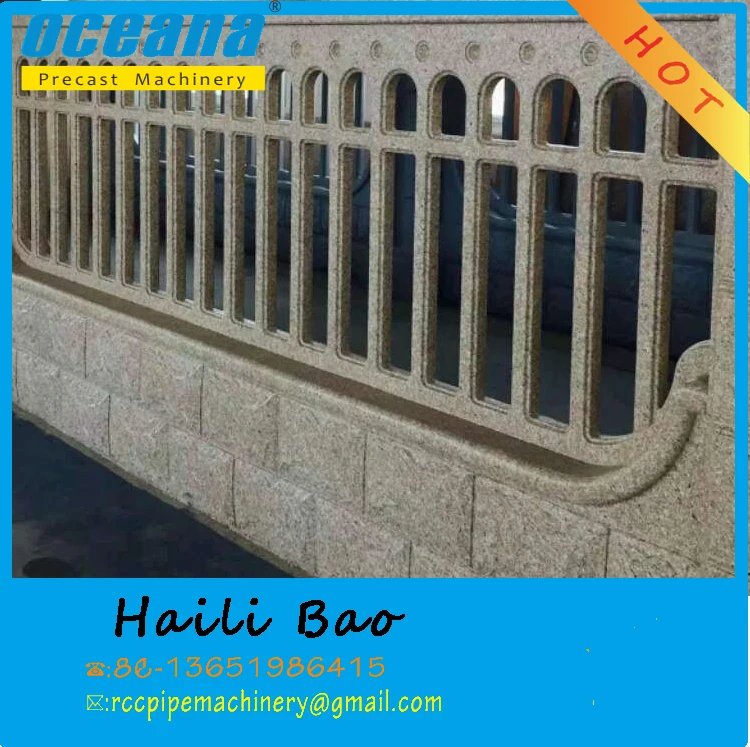 Custom Made Plastic Decorative Concrete Fence Post Mold