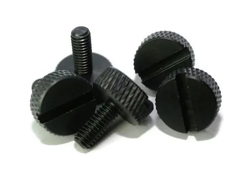 Custom Made Slotted Head Knurled Captive Thumb Screw - Oem | Wholesale