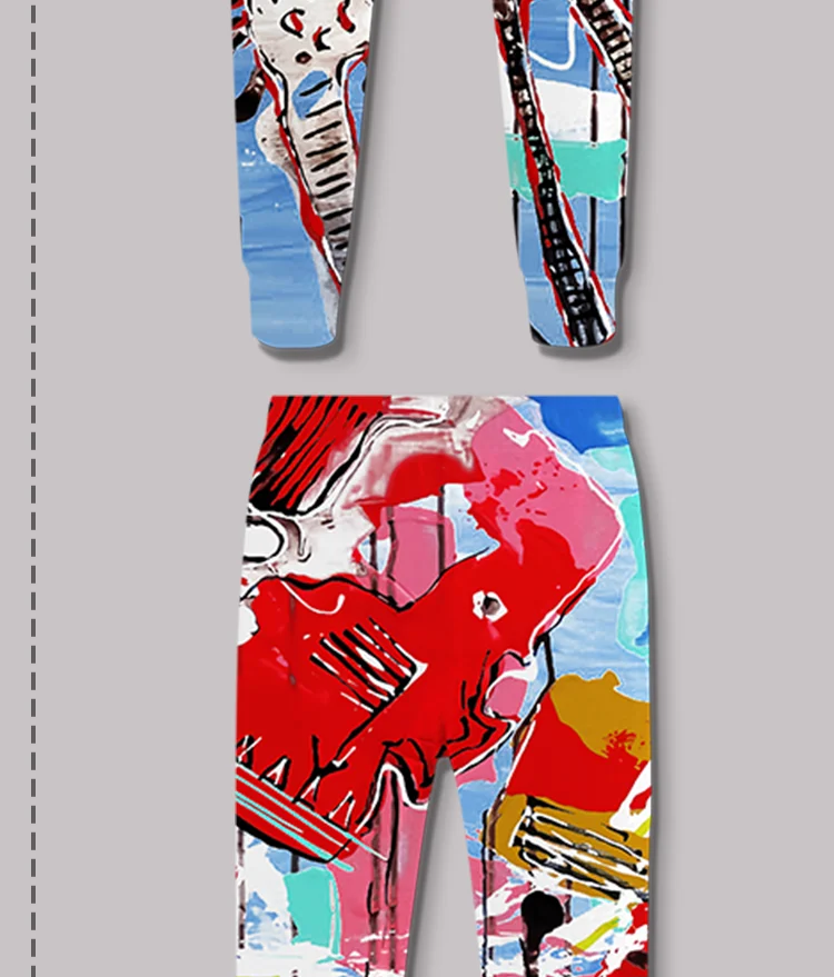 Custom Dye Printed Sublimation All Over Print Sweatpants Women Long ...