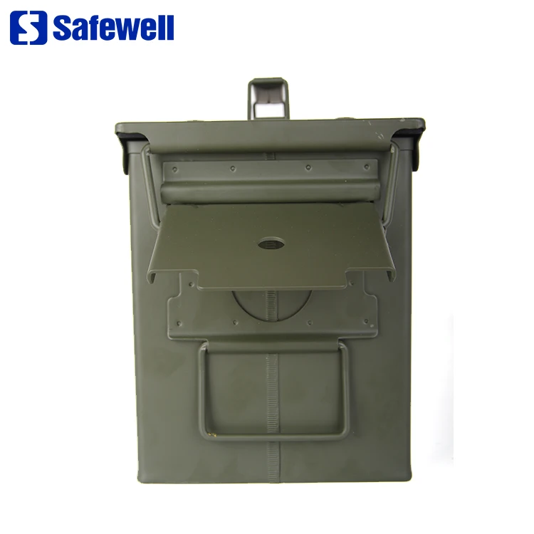 Safewell Army Green Military Style 50 Cal Metal Steel Fireproof Ammo ...