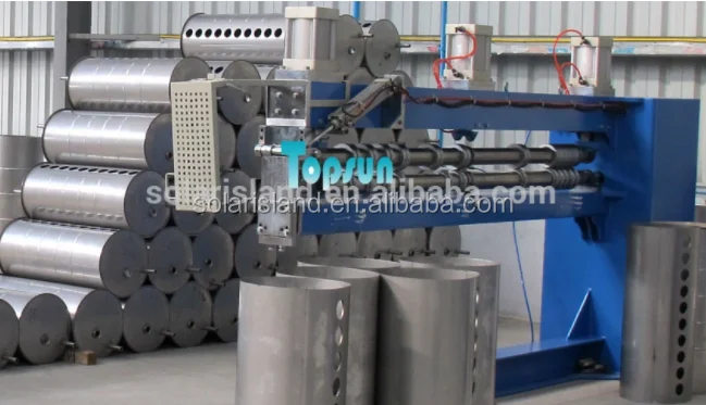 Water Inner Tank Grooving/ribbing/stiffener Machine For Solar Water ...