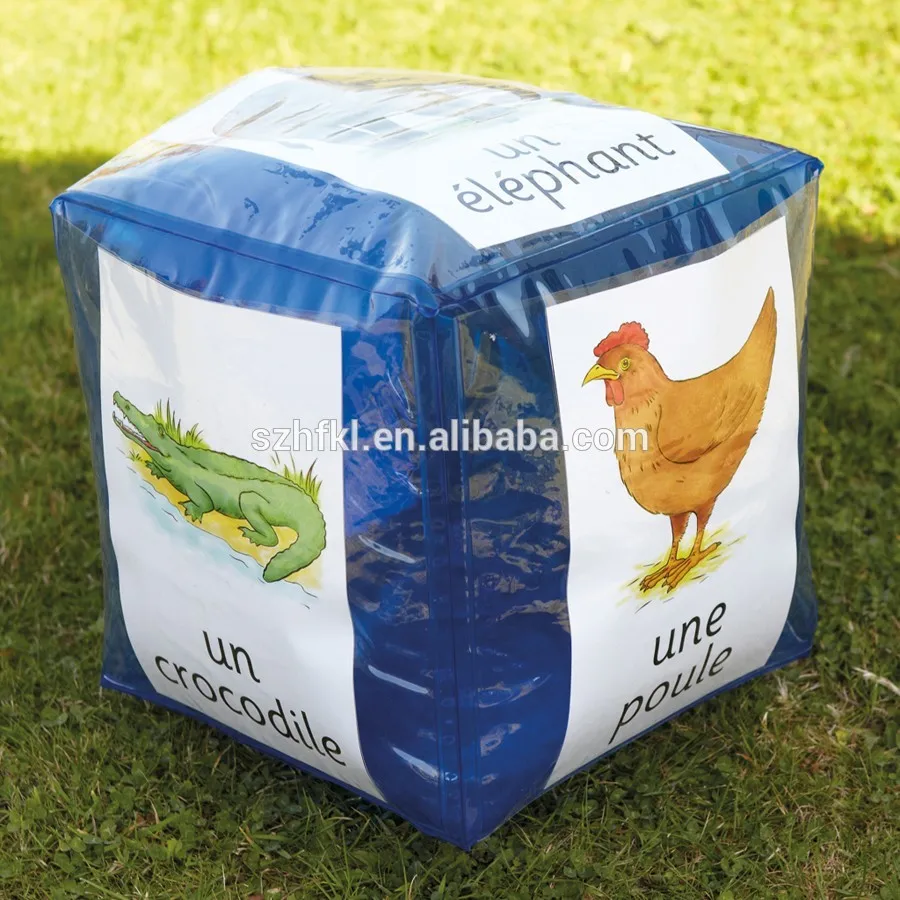 School Teaching Outdoor Use Giant Inflatable Dice With Pockets - Buy ...