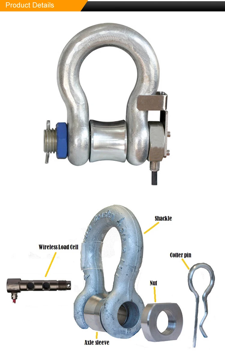 Standard Shackle Load Cell Load Cell 200 Ton Tester Alloy Steel And ...