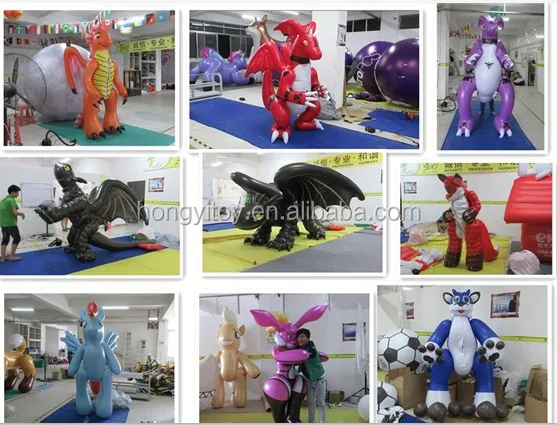 Customized Skirt Inflatable Clothes Blue Inflatable Costumes Pvc ...