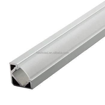 45 Degree Angle Corner Surface Mounted Led Extrusion Profile For Linear ...