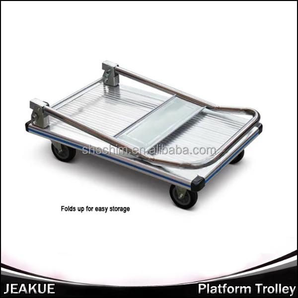 150kg Material Handling Trolley - Durable Aluminium Platform