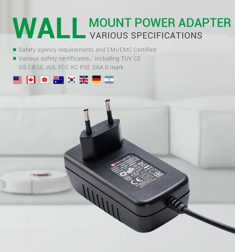 Merryking Ce Gs Certified 36w Eu Plug Switching Power Supply 36v 1a/12v 3a/24v 1.5a Ac Dc ...