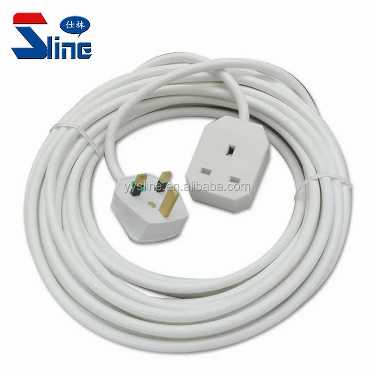 Bs 1363 Standard British And Uk 3 Pin Mains Extension Cable Leads Male ...