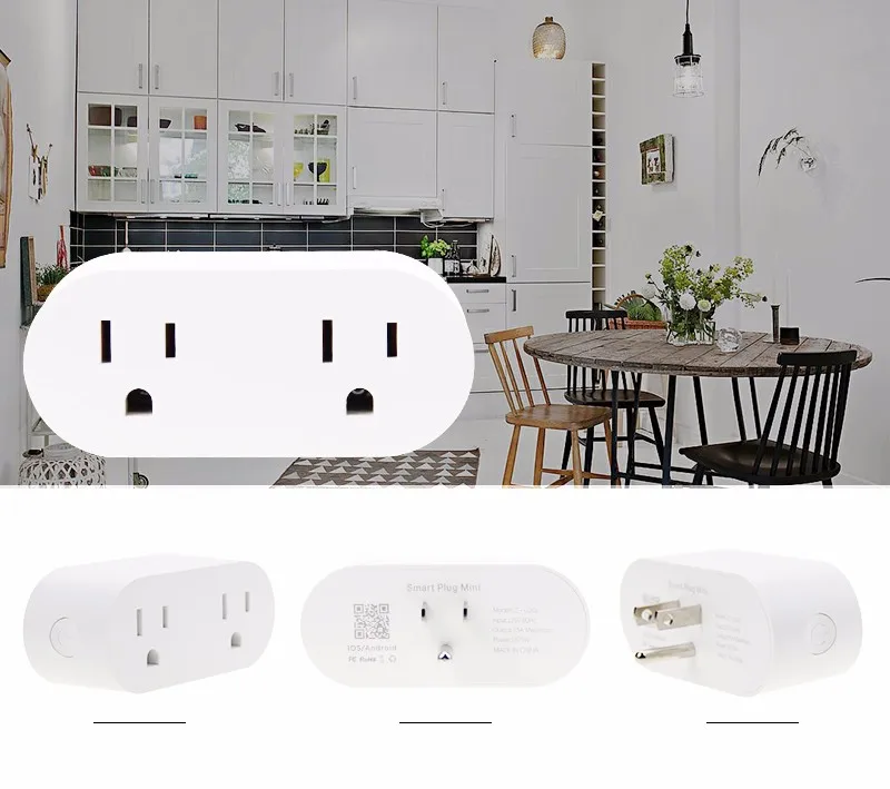 Us Standard Energy Monitoring Smart Socket With 2 Outlets - Buy Smart ...