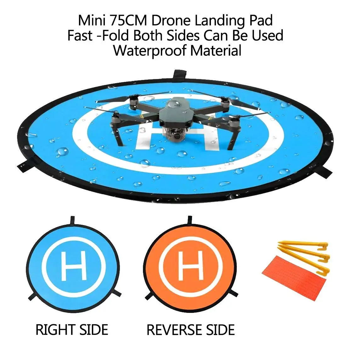 Drone Landing Pads Waterproof 30'' Universal Landing Pad Fast-fold ...