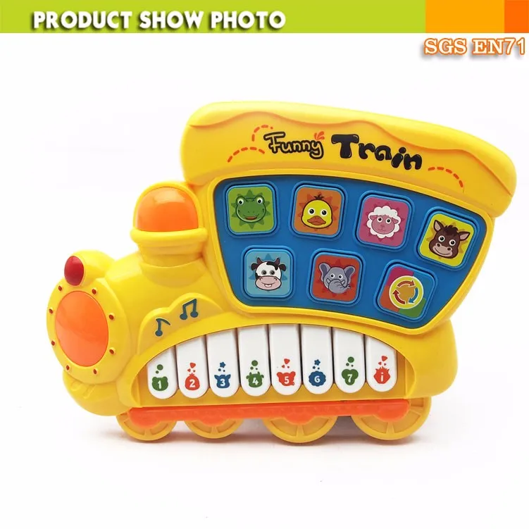 Music Learning Baby Toy Funny Train Baby Piano With Animal Sounds - Buy ...