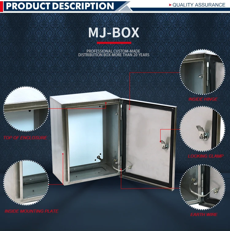 Weatherproof Electric Stainless Steel Enclosure Telecom Junction Box ...