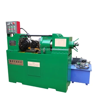 Hydraulic Nut Bolt Making Machine / Thread Rolling Machine With Two ...