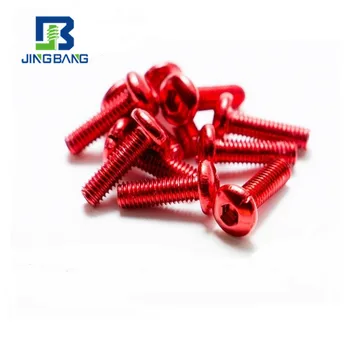 Hex Anodized Aluminum Screws With Different Colored Anodized M5 M6 ...