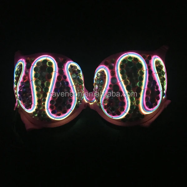 Handmade Brasled - Colorful, Light-up Bras for Festivals