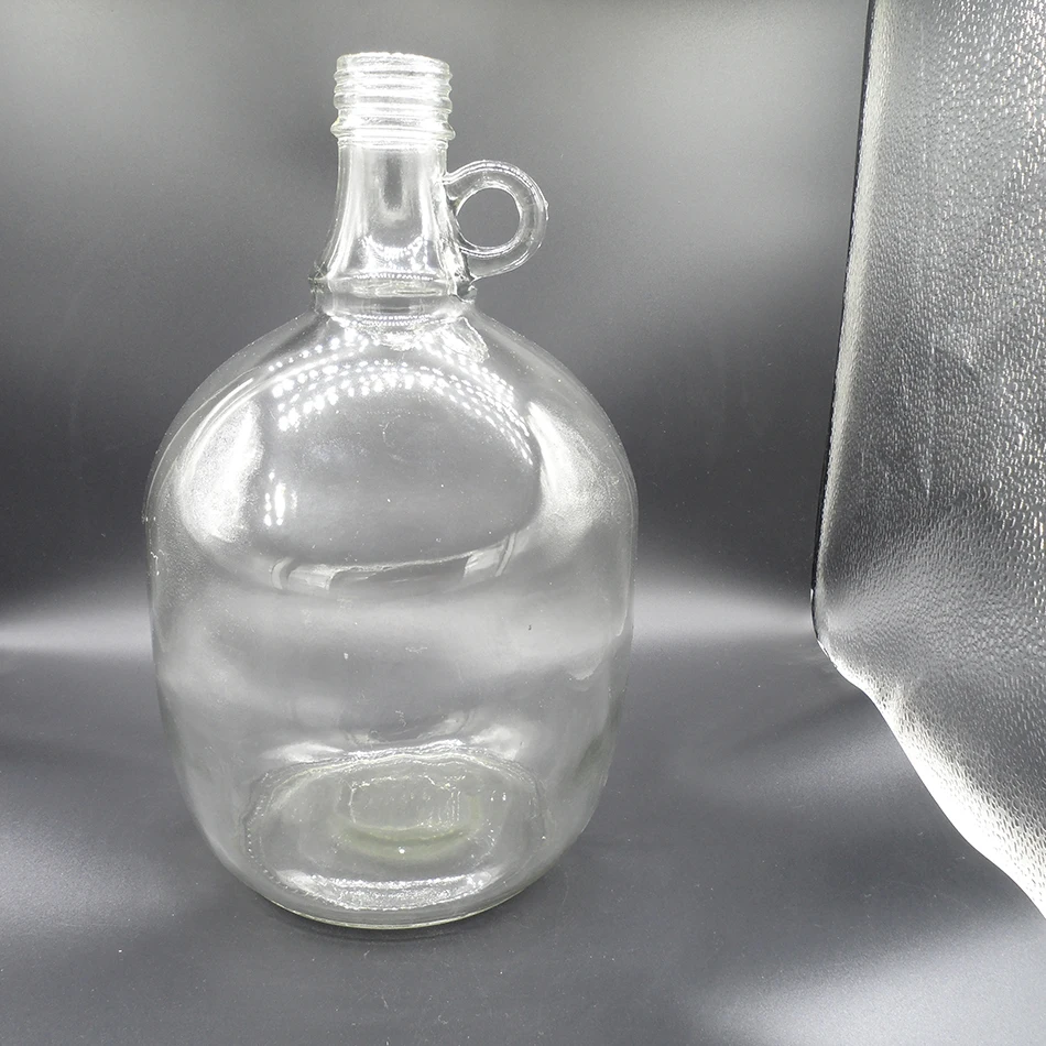 3l 3000 Ml Wine Clear Glass Bottle Growler Glass - Buy 3l Wine Bottle ...