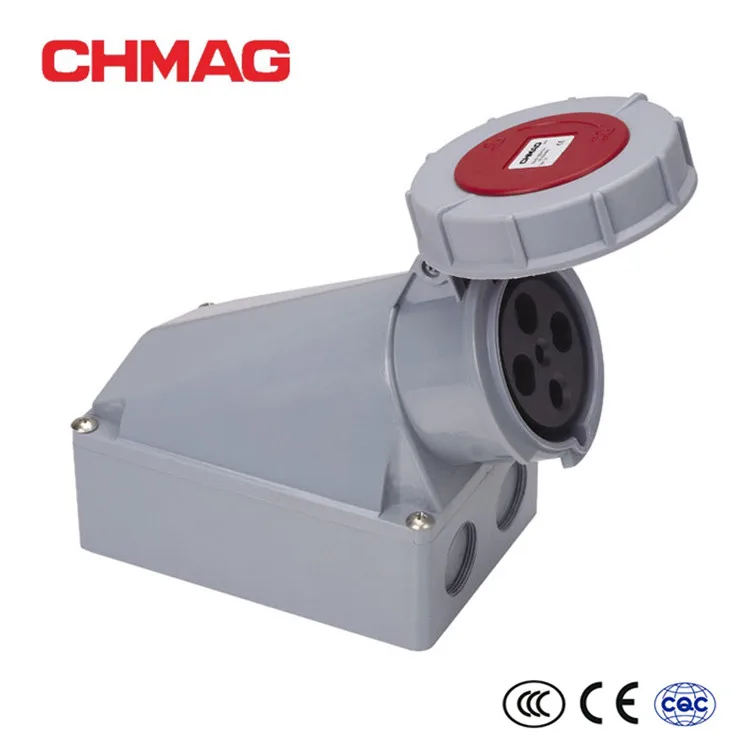 Electrical Industrial Socket Ip67 63a 125a 4 Phase Female Plugs And ...