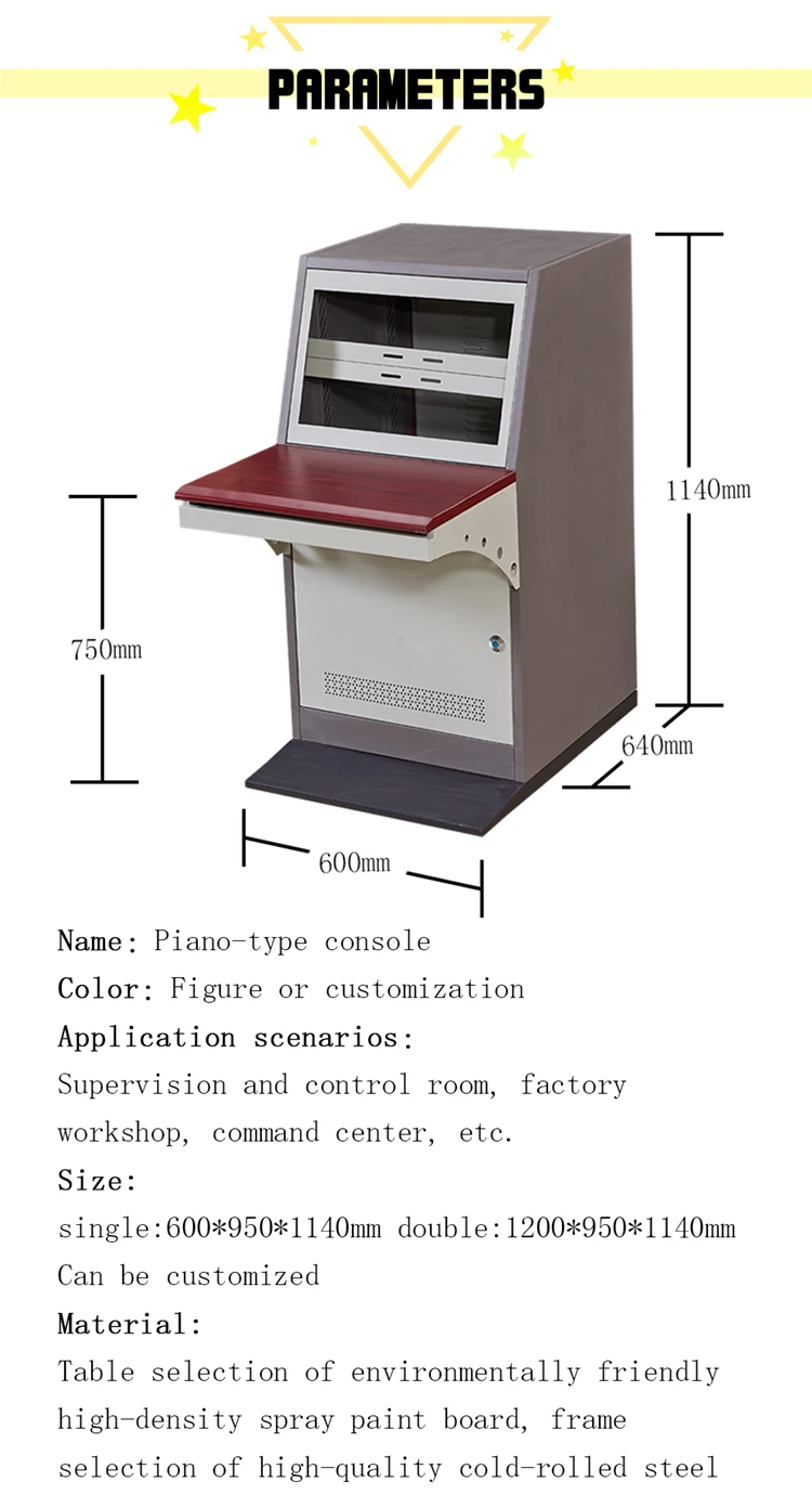 Multi-function Work Table Monitoring Room Computer Table - Buy Monitor ...