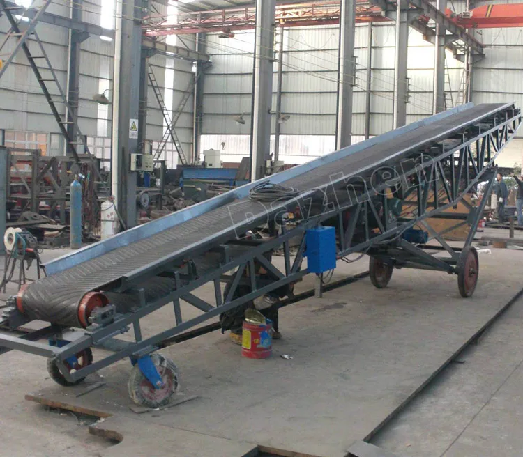 Portable Truck Loading Belt Conveyor for Bulk Grain