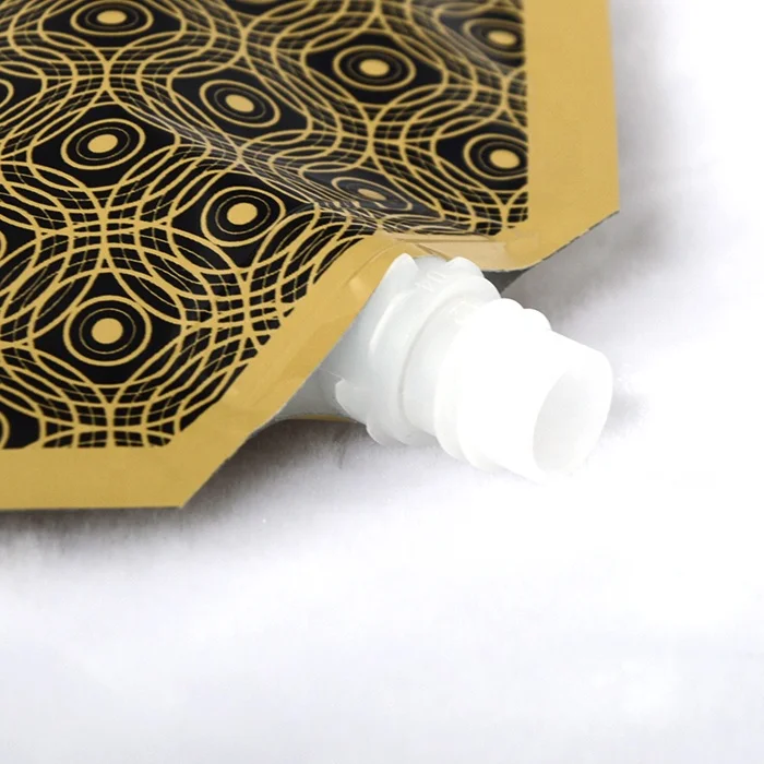 Eco Biodegradable Stand Up Kraft Paper Pouch With Side Spout,Moisture ...