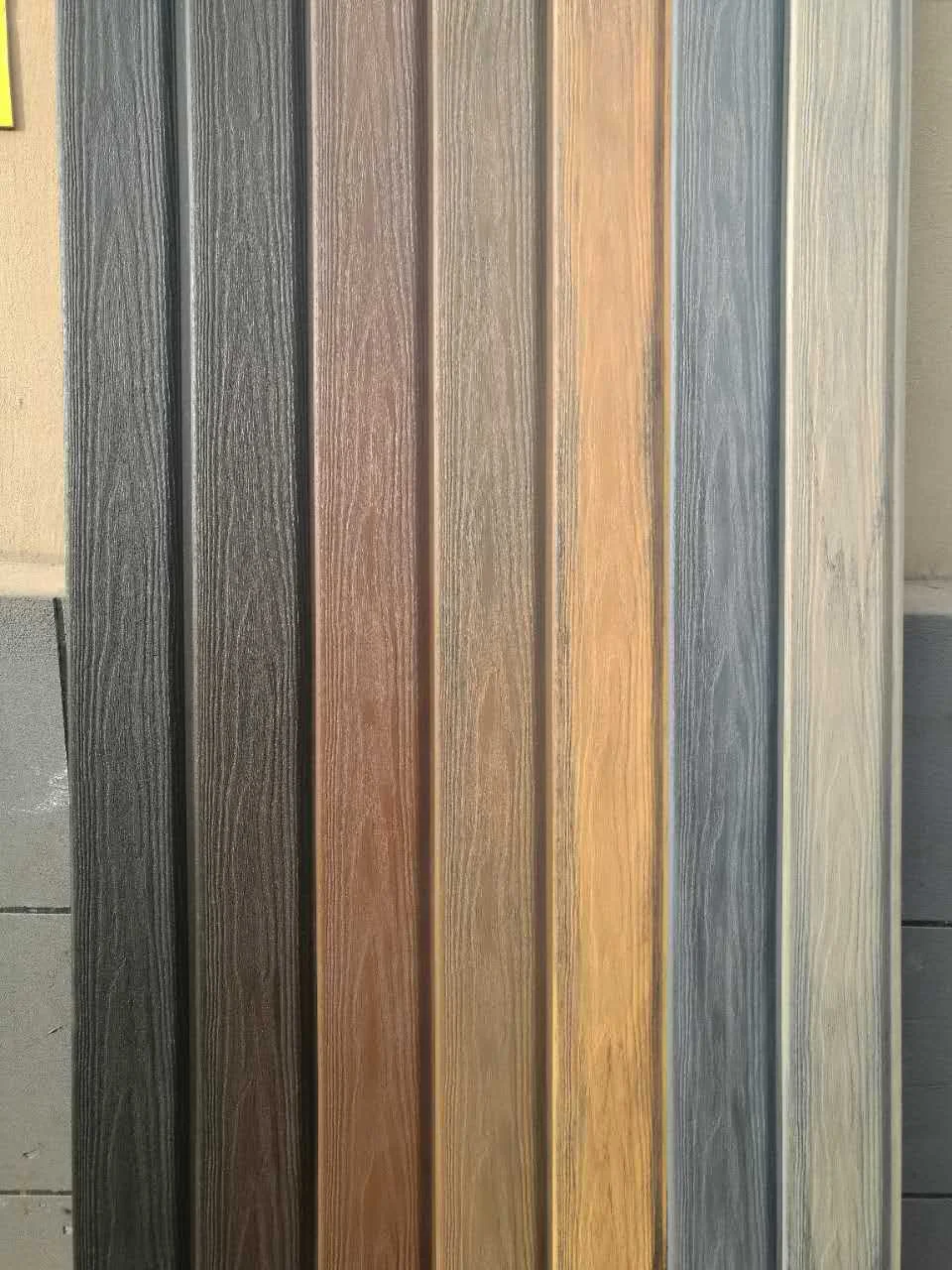 Teak Wood Wpc Wall Panel Waterproof Decor Home Thin Wall Clad Exterior ...