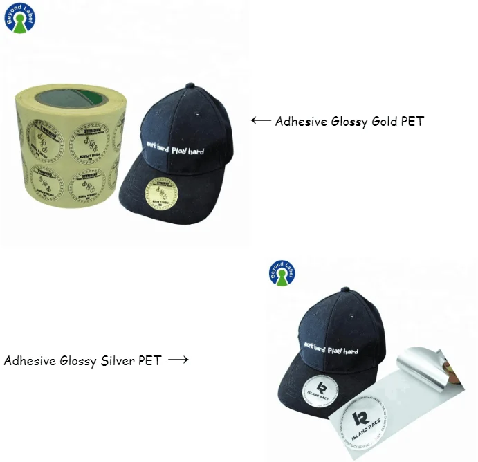 Custom Printing Adhesive Roll Round Snapback Hat Vinyl Label Stickers ...