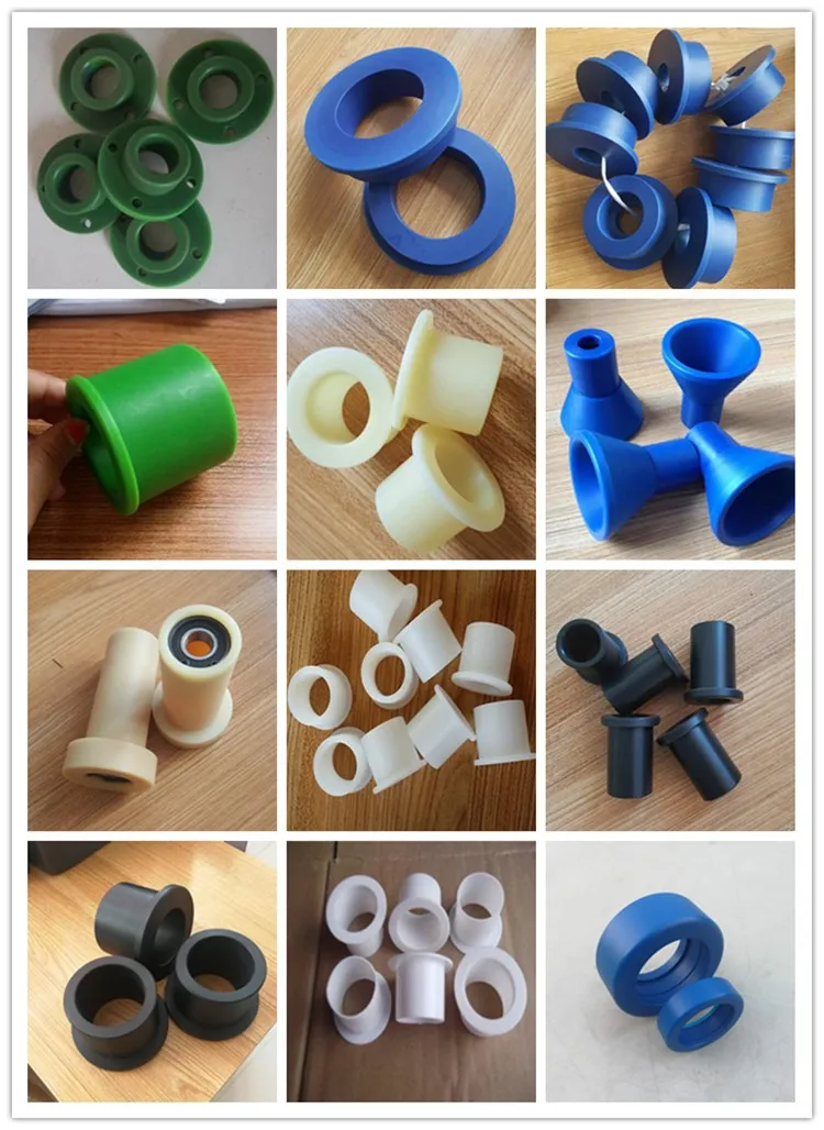 Black Plastic Insulation Flanges Bush Bearing PA6 Nylon