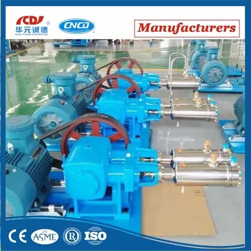 Cryogenic Liquid CO2 Plunger Pump High Pressure Cylinder Filling Pump ...