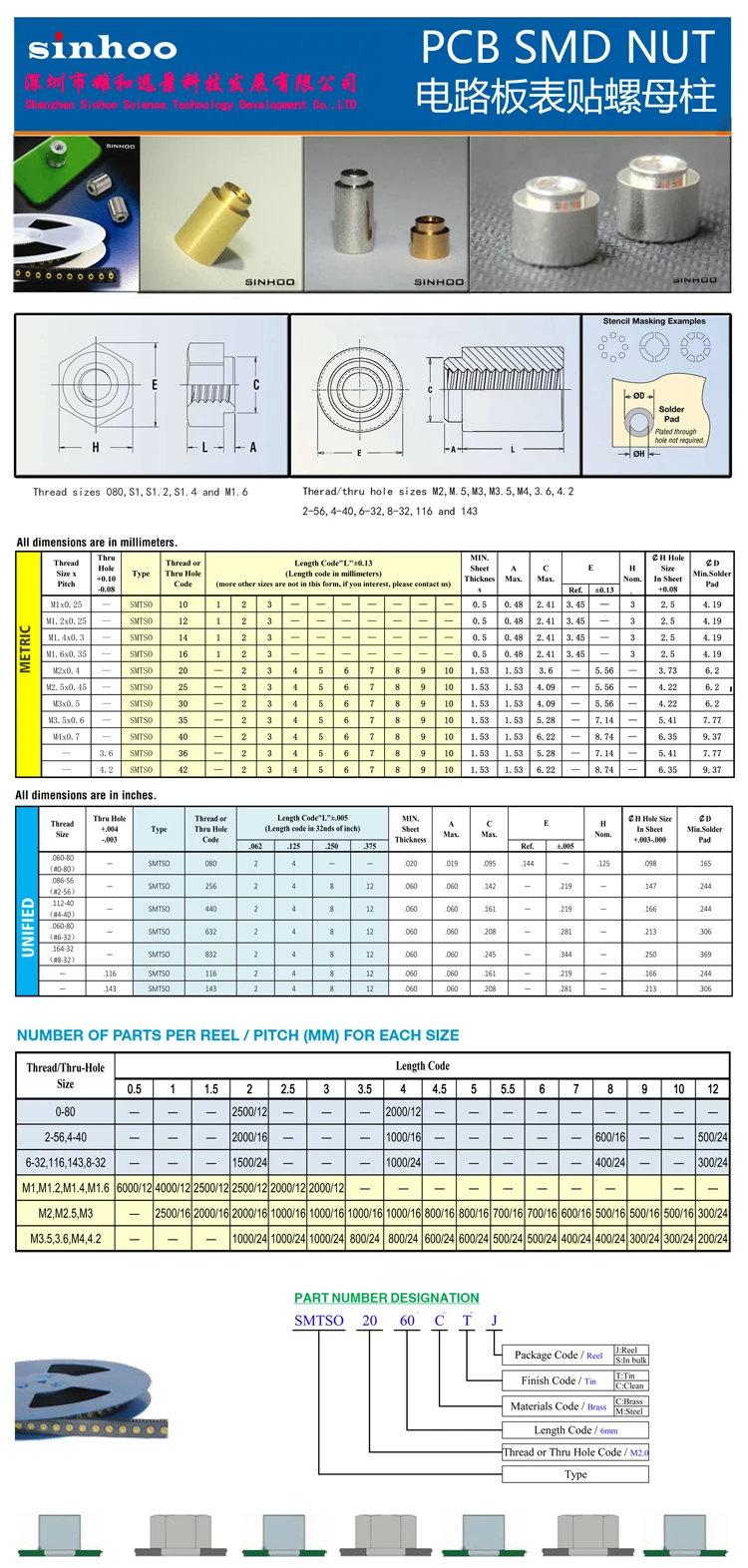 SMT Nut,SMTSO-M3-3ET,steel/BULK, Nut for Auto Insertion Products from ...