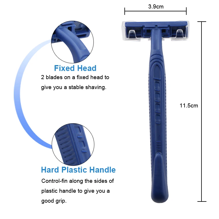 Environmentally Twin Blade Biodegradable Razor 2 Blade Disposable ...