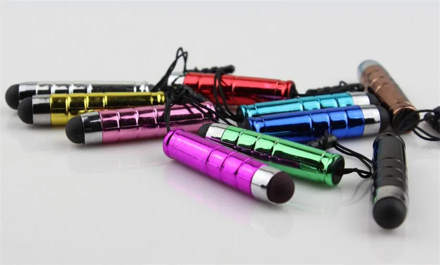 Plastic Bullet Shaped Capacitive Stylus Touch Screen Pen With Strip ...
