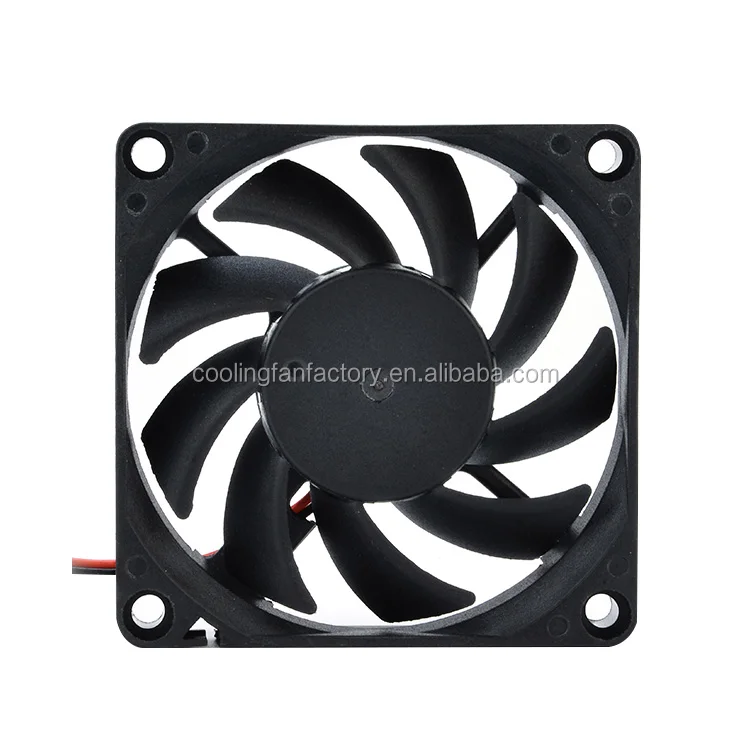 Dc 12v 70mm Brushless Cooling Fan 70 X 15 Mm Case Fan 2 Pin Exhaust ...