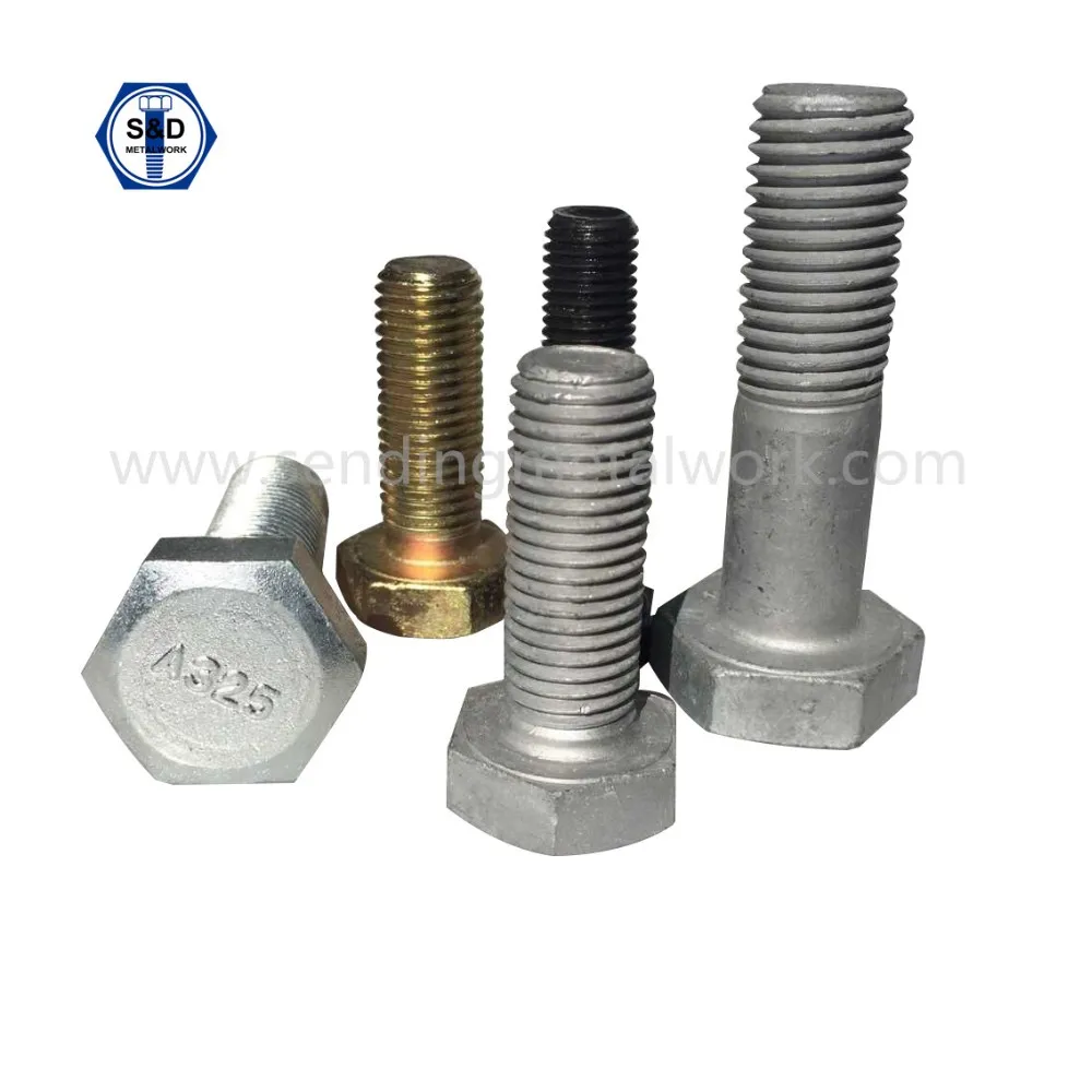 Heavy Hex Structural Bolt Nut ASTM A325 HDG/Black Finish/Zinc/Zinc Yellow Bolt| Alibaba.com