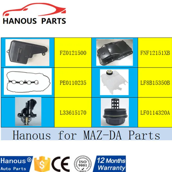 Hanous Auto Parts Fz0121500,Fnf12151xb,Pe0110235,Lf8b15350b,Lf0114320a ...