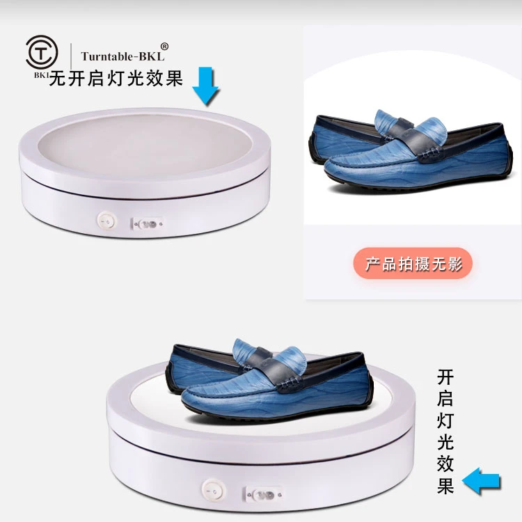 Turntable-bkl White 360 Degree Electric Turntable,For Small Product ...
