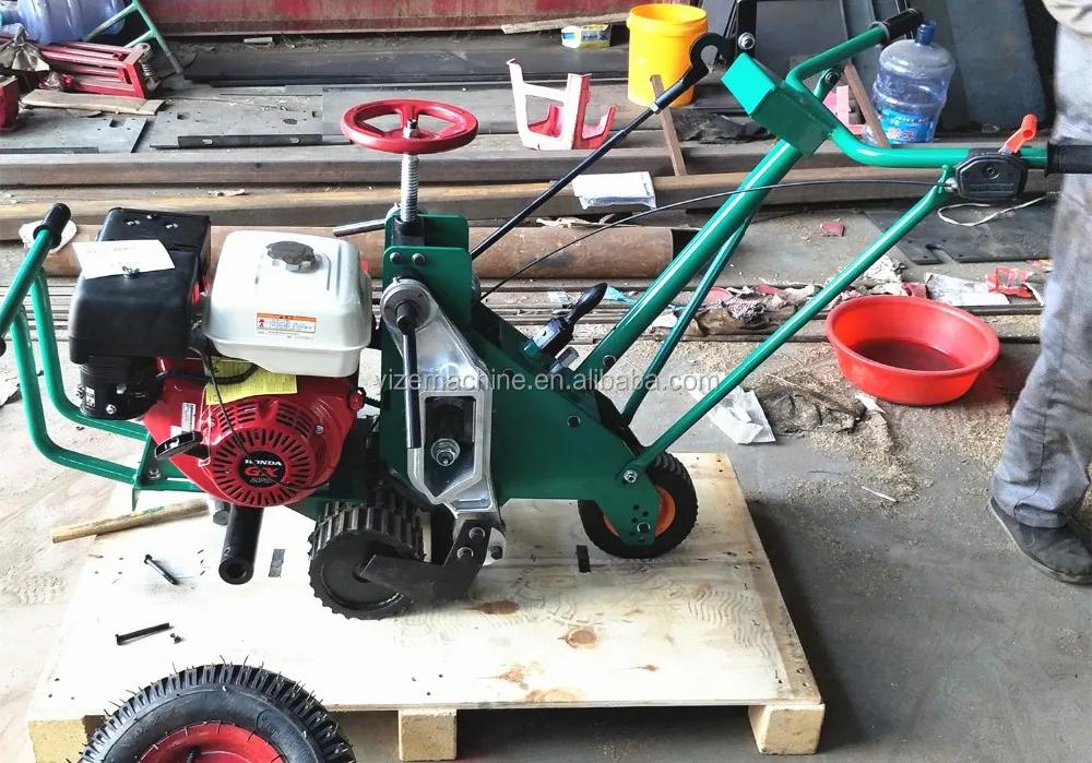 Petrol / Gas Power Source Sod / Grass Cutter / Diesel Engine Lawn Grass ...