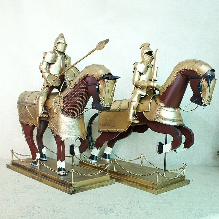 Metal Crafts European Medieval Armor Knight Model Decorations Iron ...