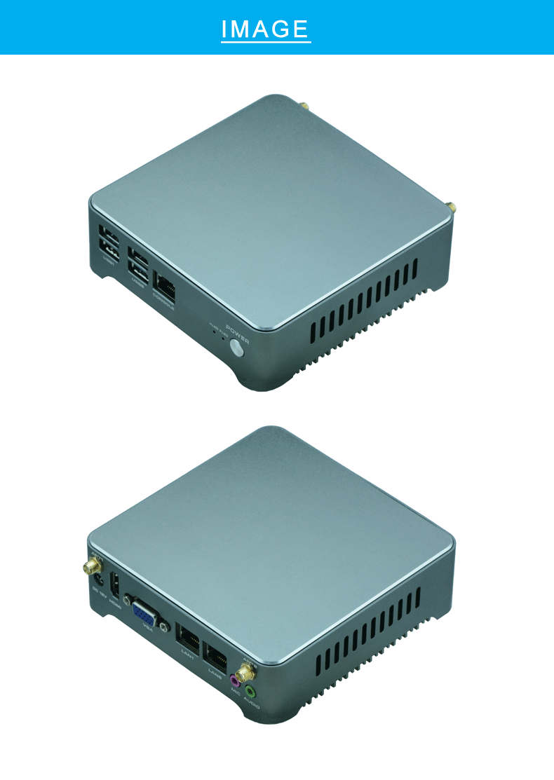 Oem China Factory Intel Nuc J1900 Mini Computer Linux Barebone Fanless ...