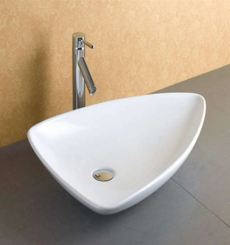 Sanitary Ware Ceramic Triangle Shaped Fancy Bathroom Sink - Buy ...