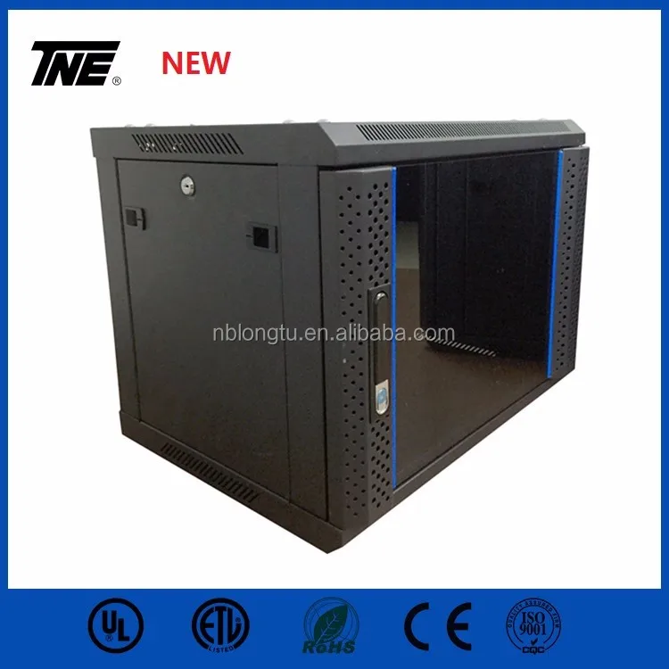 9u Rack Wall Mounted 19" Rack With Perforated Front Glass Door - Buy 9u ...