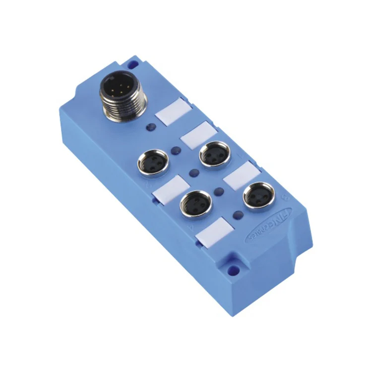8 Pin Fix Screw 8 Ports M8 Termination Junction Box M12 Connector - Buy ...