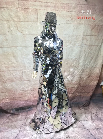 Mirror Dress Mirror Perform Clothing - Buy High Quality Mirror Clothing ...
