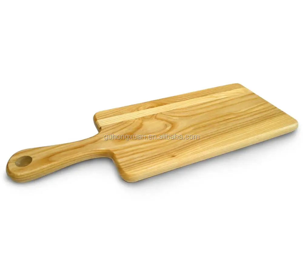 Portable Oak Wood Chopping Block Thick Sturdy Butcher Block Paddle ...