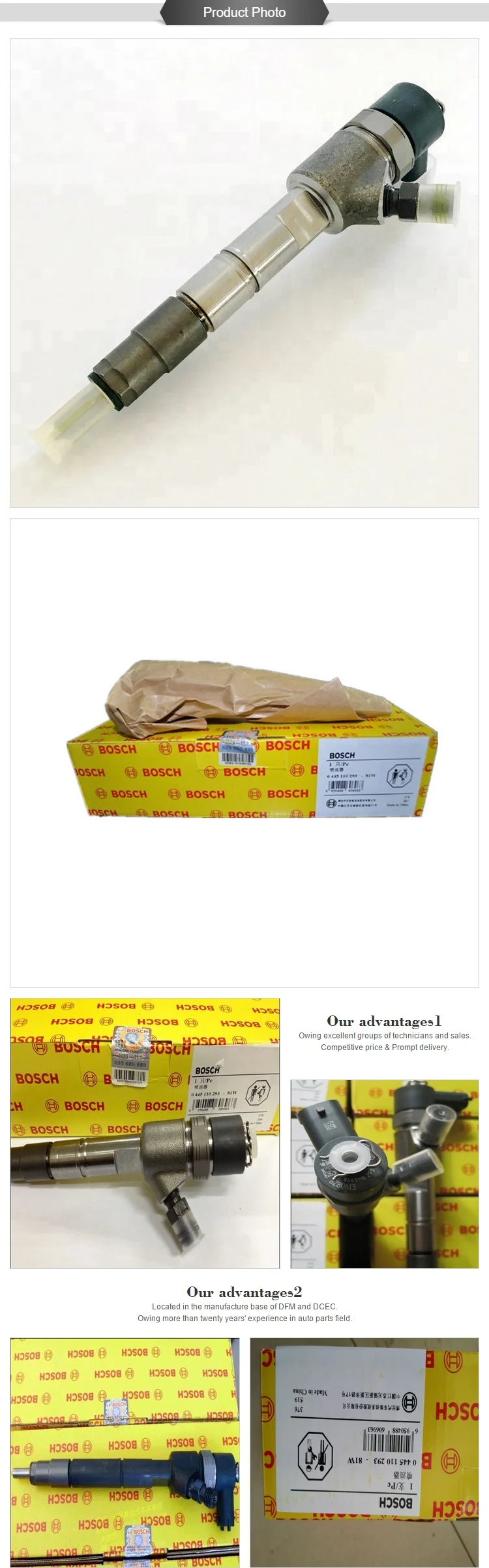 Inyector diésel Common Rail 0445110293 para Greatwall 2.8L| Alibaba.com