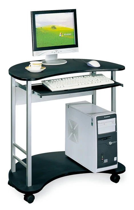 Justhome Modern Design Wood Mdf Top Computer Table Desk With Metal Legs ...