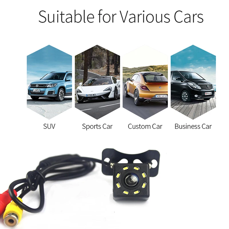 Cheap Wholesale Hd Ccd 8 Led Lights Camera Car Reverse Camera - Buy Car ...