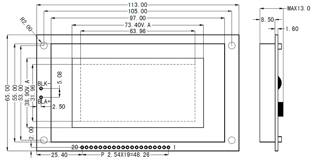 12864 20-pin Lcd Display - Buy Lcd Display,20-pin Lcd Display,12864 20 ...