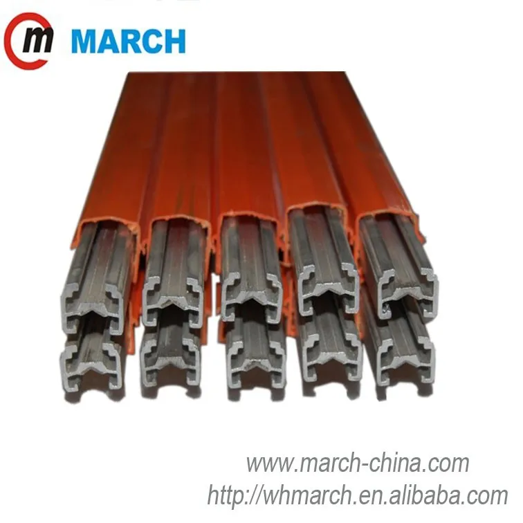 MCCB-60A Crane Bus Bar with Current Collector , Power Feed Assemblies ...