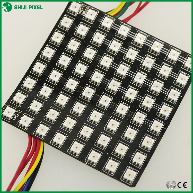 Multicolor Changing P10 8x8 APA102C RGB LED Pixel Matrix